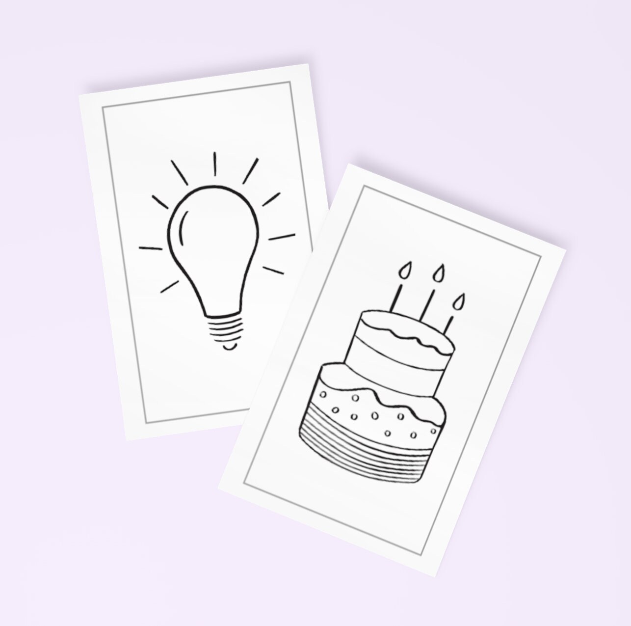 43 PRINTABLE Stickers in 4 Colors - 4 Pdfs for Printing and Cutting ...