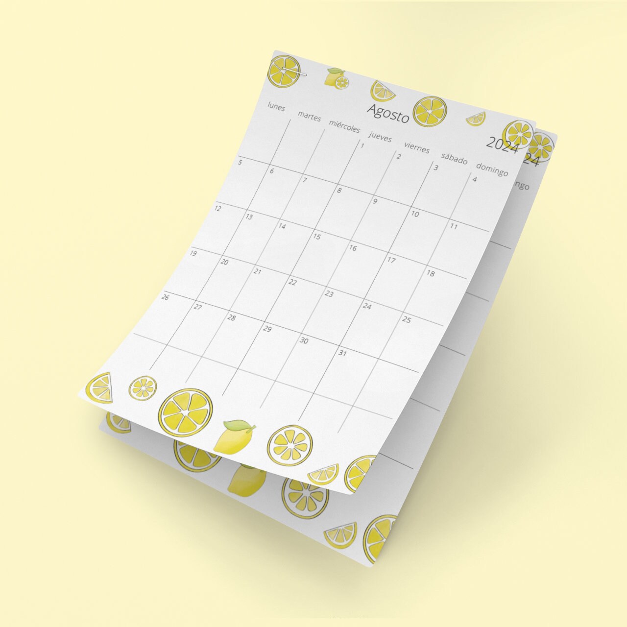 Calendarios 2024 para imprimir en español año meses y - Etsy México