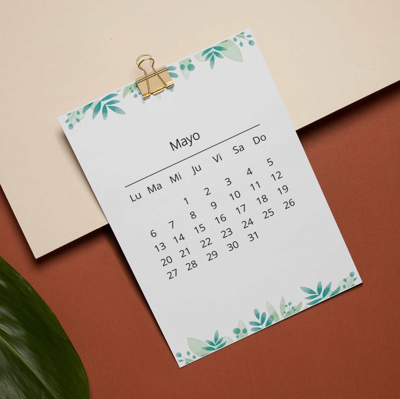 Calendarios imprimibles 2024 español año y meses - Etsy México