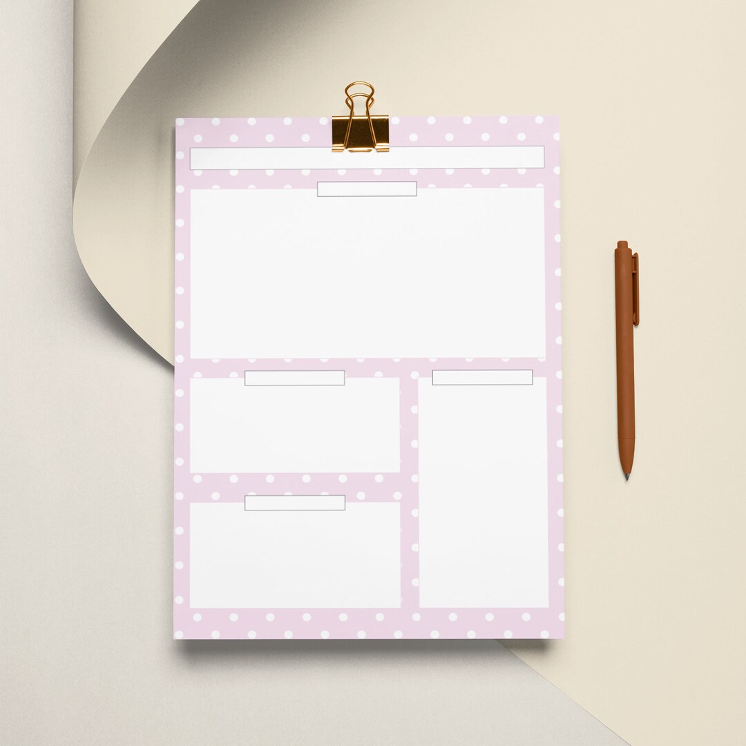 PRINTABLE Desktop Planners - 8 Sheets - Downloadable A4 Personal ...