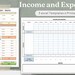 Income and Expense Template, Kakebo · English Excel or Printable ...