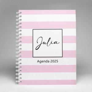 Printable and Personalized Agenda 2025, Annual Agenda With Your NAME on ...