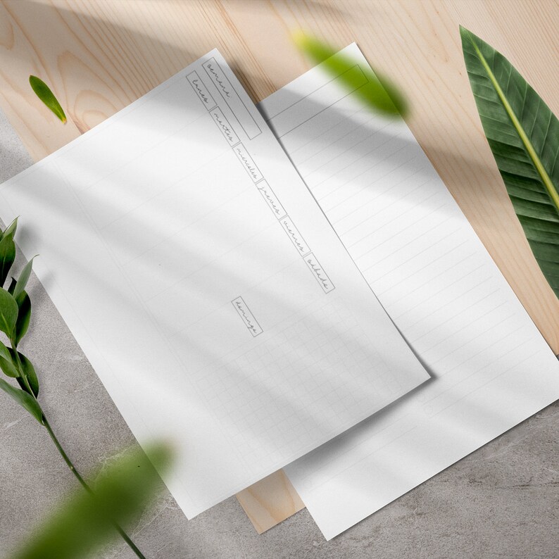 PRINTABLE Desktop Planners, 8 Downloadable Planning Sheets, Calendar ...