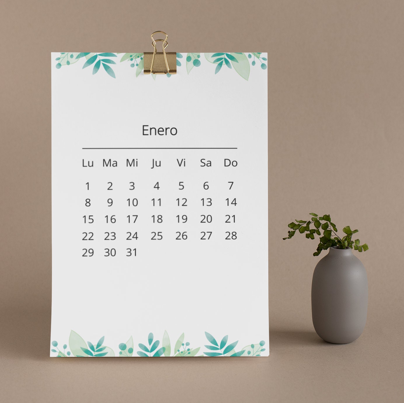 Calendarios imprimibles 2024 español año y meses - Etsy México