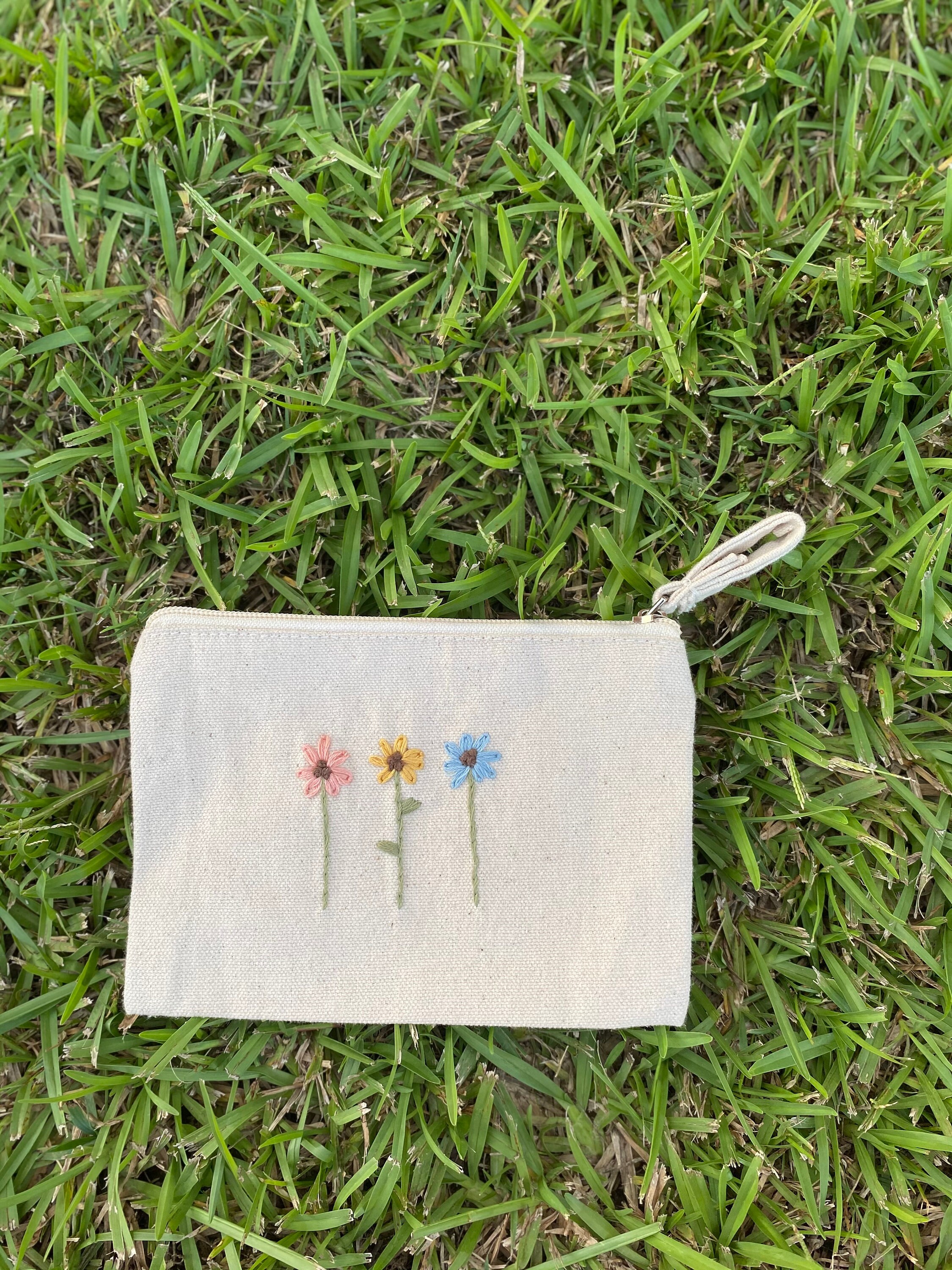 Embroidered Wristlet - Etsy