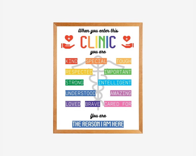 Welcome to the Nurse's Clinic Sign, School Health Office Poster ...