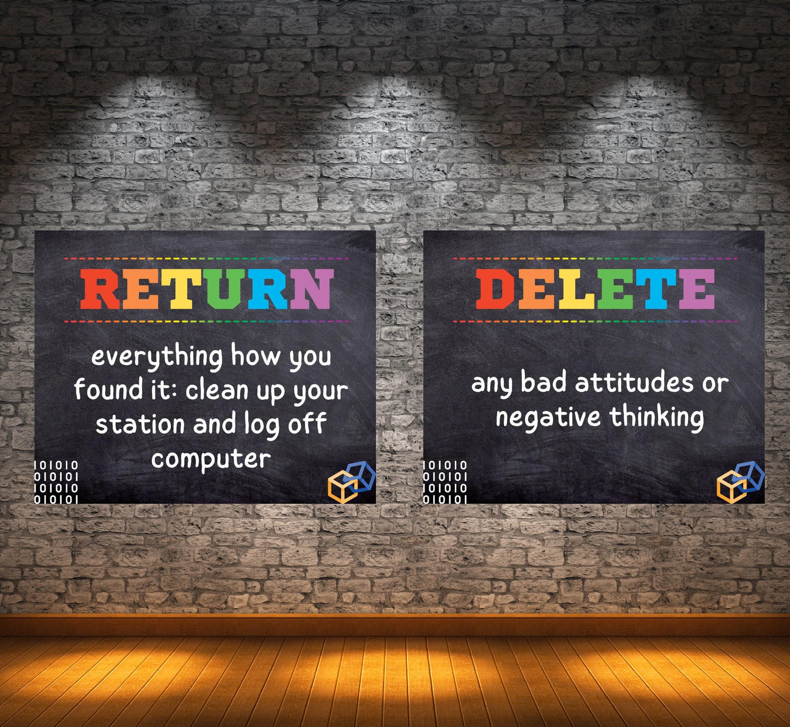 Computer Lab Poster Set of 6 Classroom Decor INSTANT - Etsy