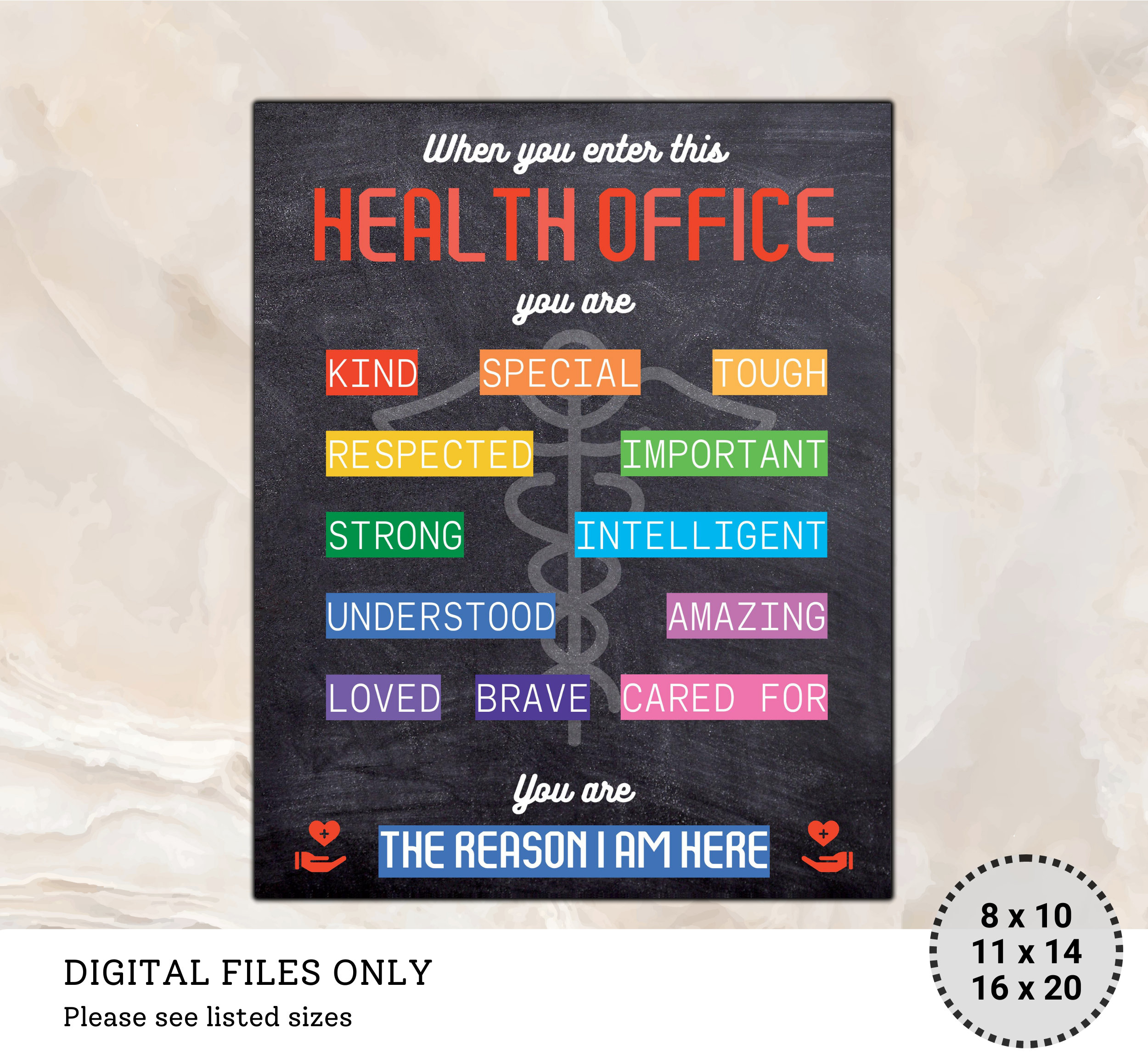 Printable School Health Office Poster Pediatric Clinic Decor - Etsy