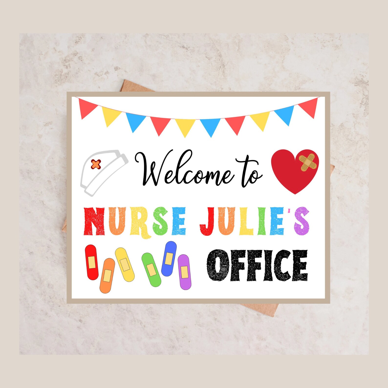 PERSONALIZED School Nurse Door Sign, Pediatric Nurse Door Sign, Back to ...