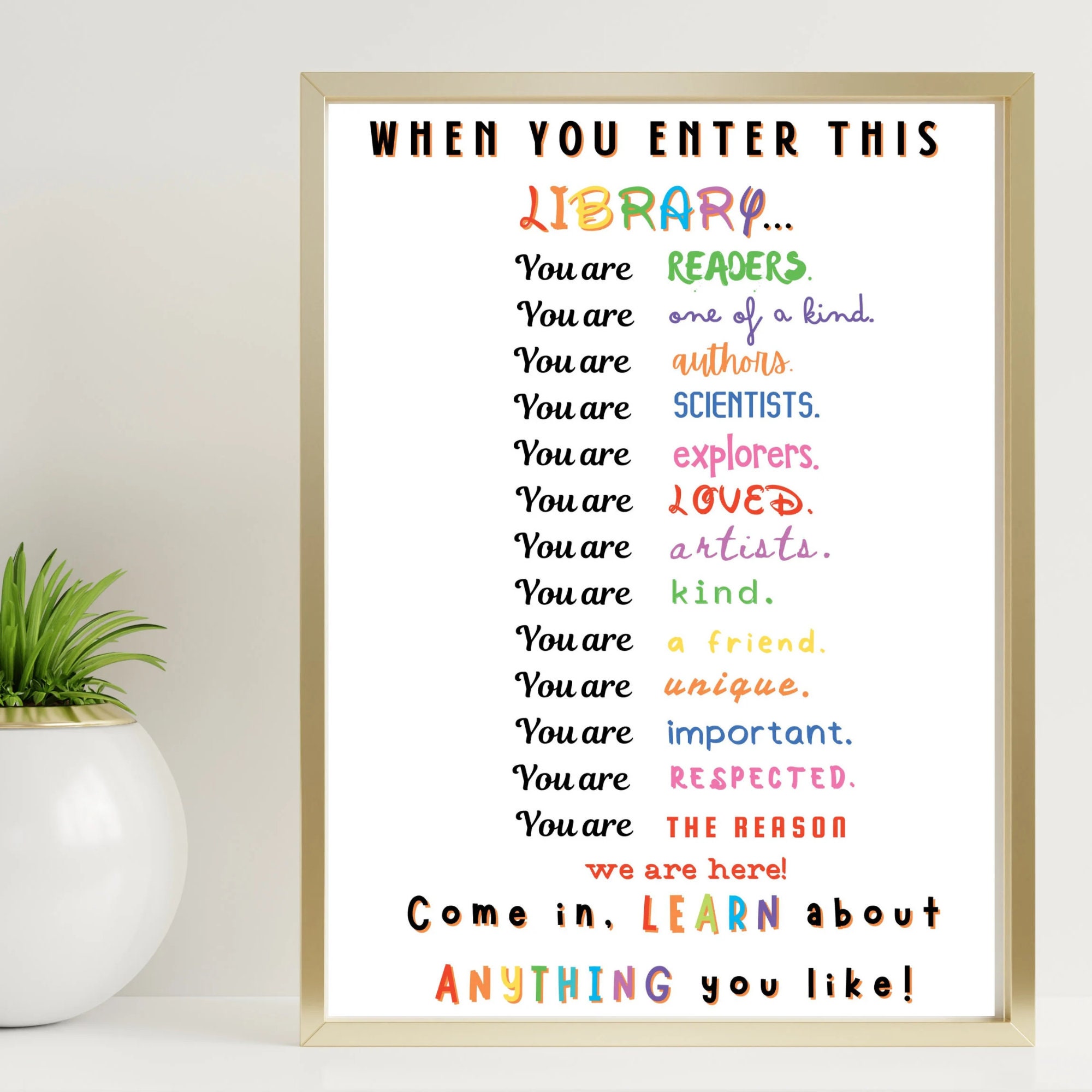Library Sign, Gift for Librarian, Librarian Gift, Library Decor ...