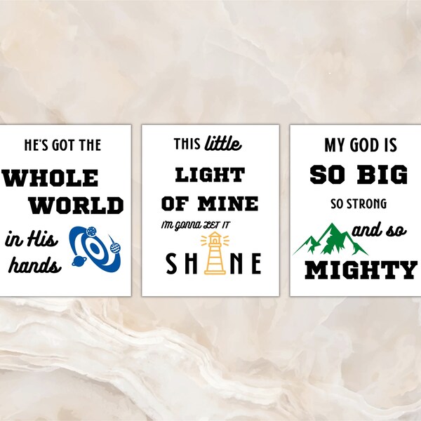 Bible Song Posters - Etsy