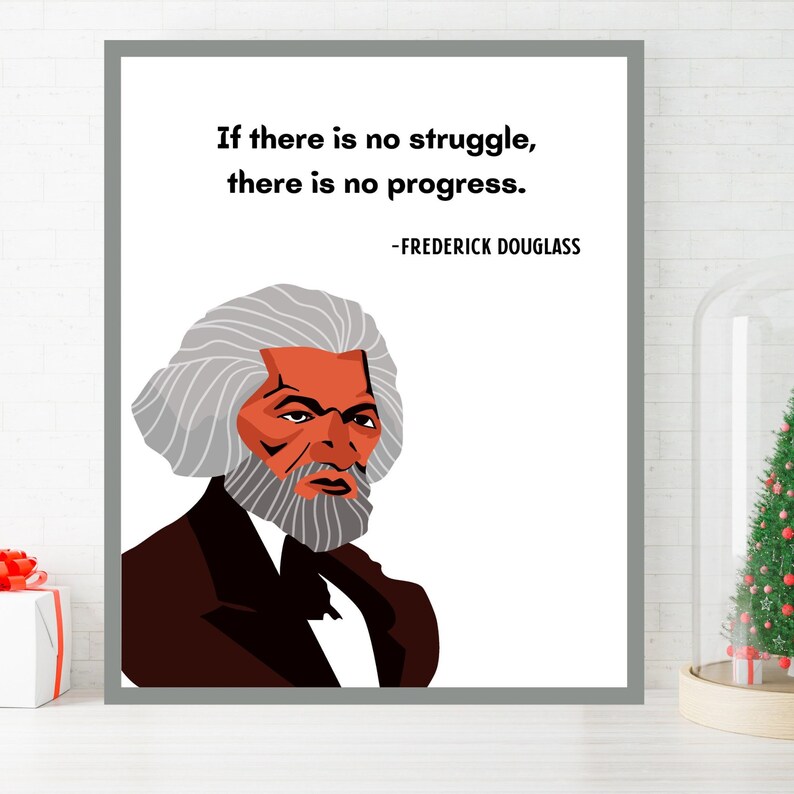 African American School Poster, Classroom Wall Art, Frederick Douglass ...