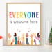 Everyone is Welcome Here Poster, Sign School Counselor Office, Decor ...