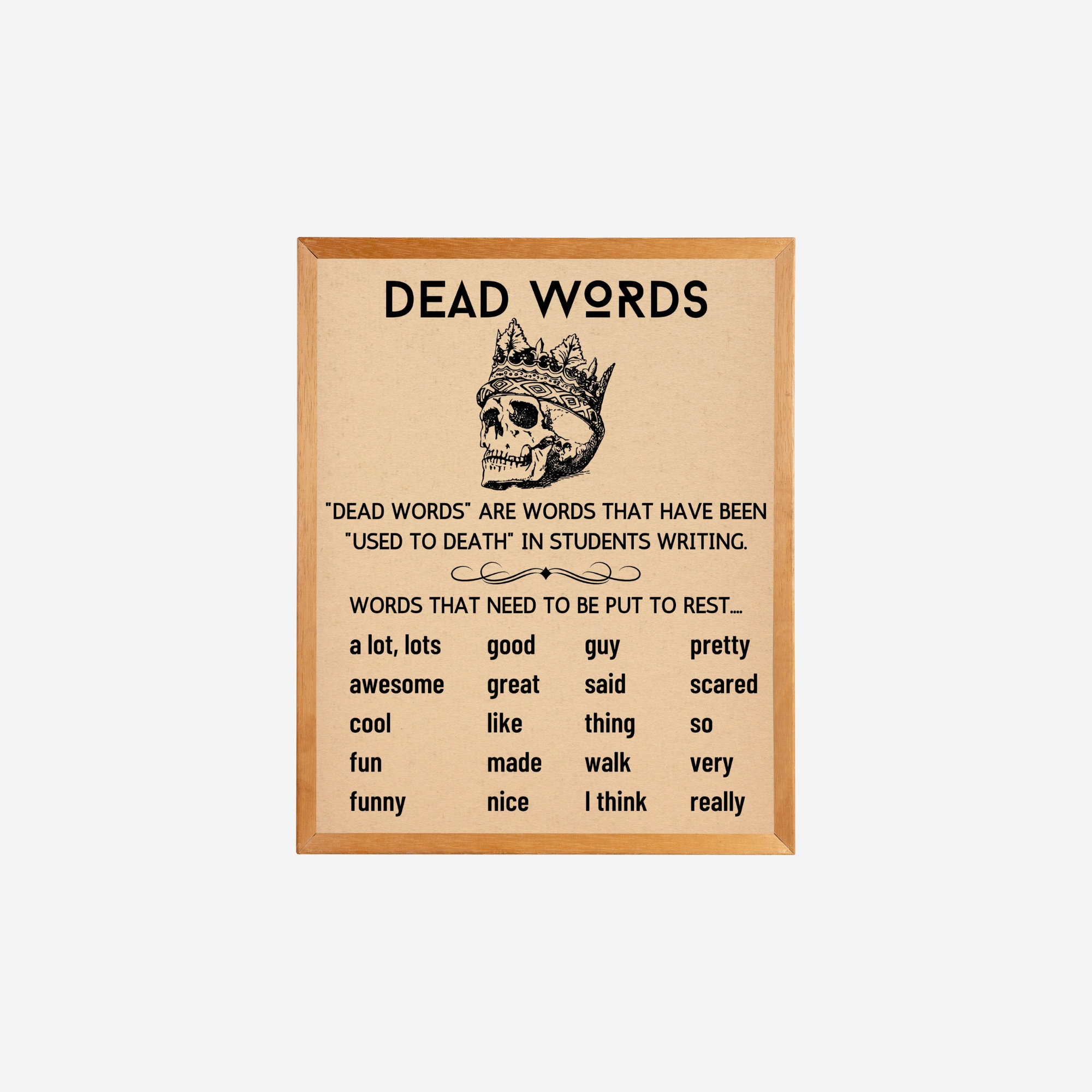 Writing Dead Words