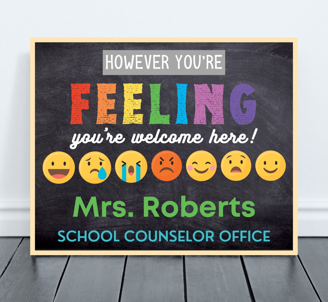 PERSONALIZED School Counselor Door Sign Child Counselor - Etsy