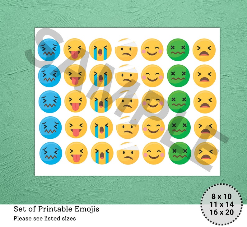 Happy Face Printable, Emoji Clipart, Emoji Pack, Happy Face, Emotion ...