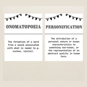 Literary Devices Posters, Writing Elements Art, English Classroom ...