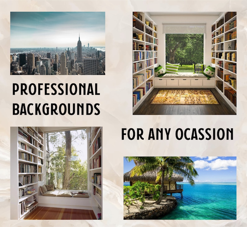 Zoom Virtual Background Home Office Backdrop Office Background - Etsy
