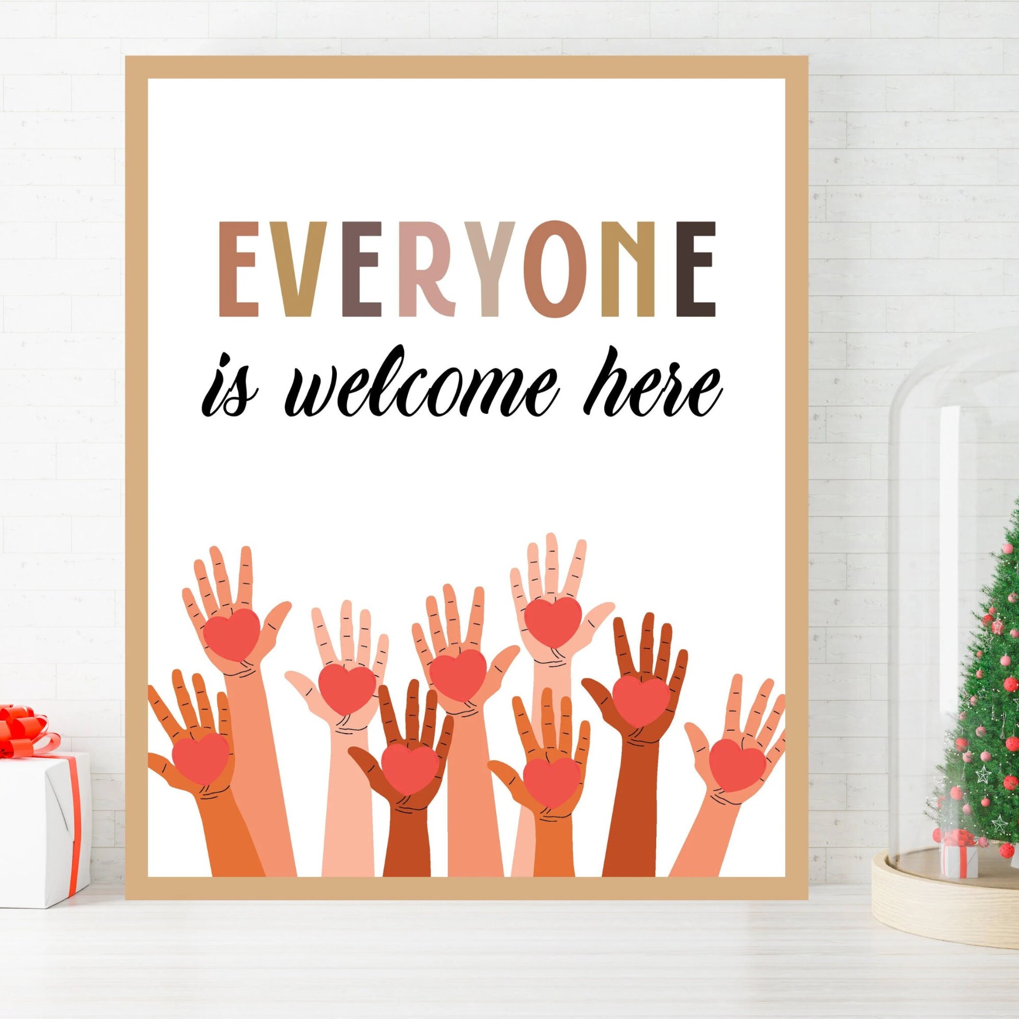 Human Equality Art, Inclusive Classroom Art, Diversity Classroom Poster ...