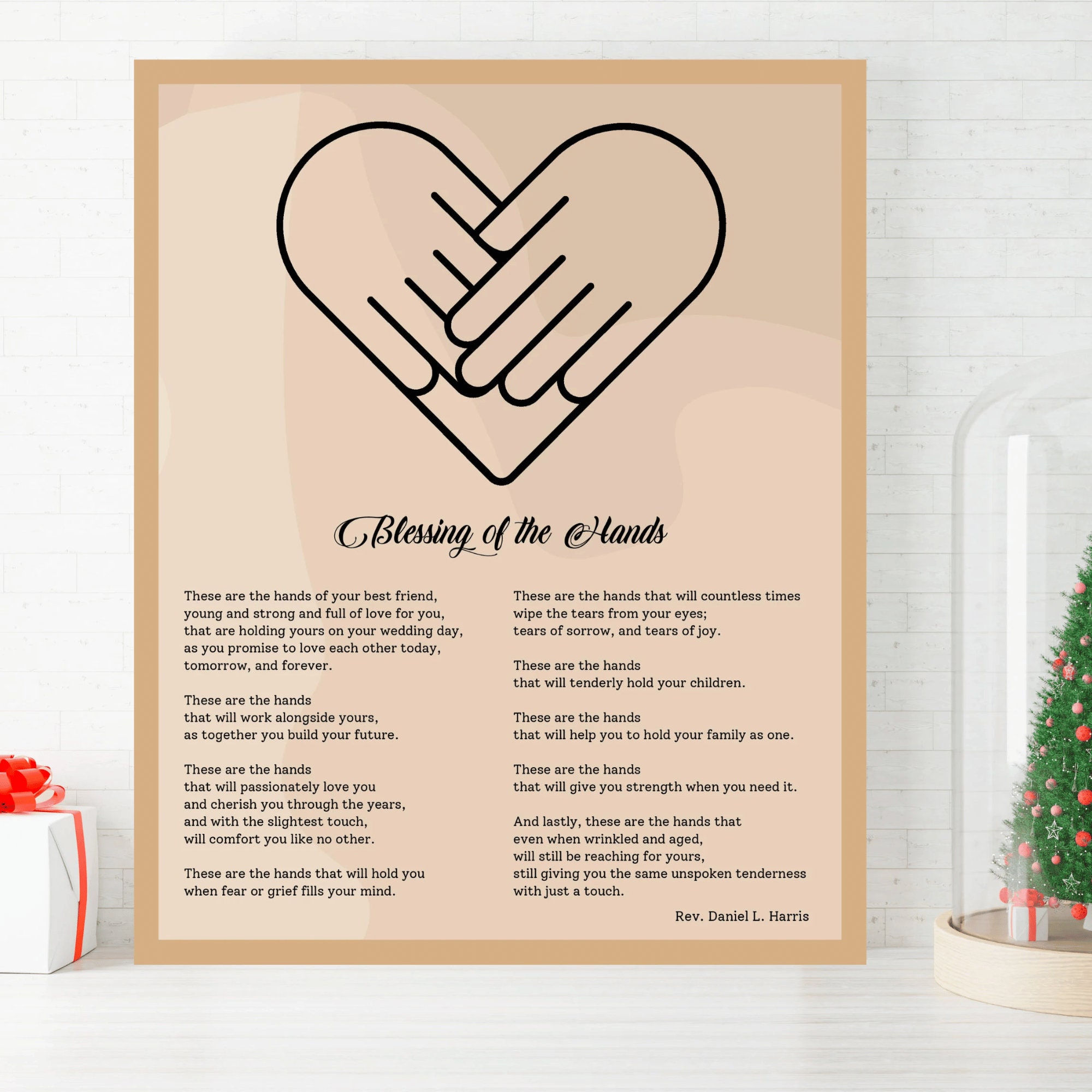 Calligraphy Wedding Vows Sign Poster, Keepsake Wall Art, Marriage ...