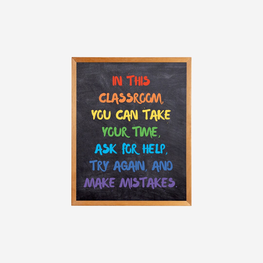 Classroom Poster, Positive Print, Counseling Office Poster, Teacher ...
