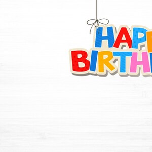Happy Birthday Zoom Virtual Background Backdrop Office - Etsy
