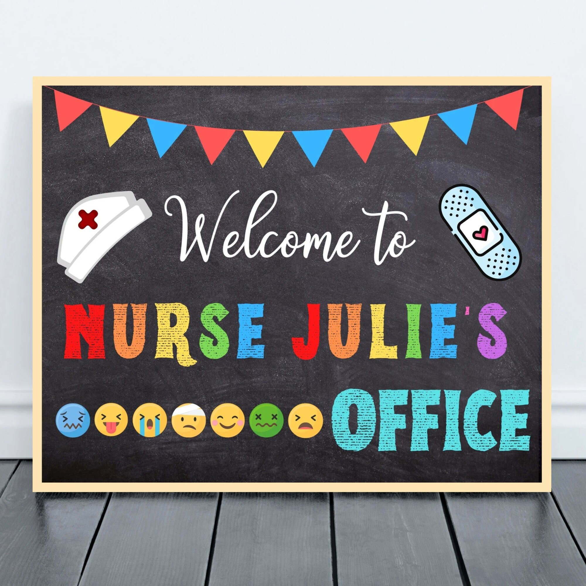PERSONALIZED School Nurse Door Sign, Pediatric Nurse Door Sign, Back to ...