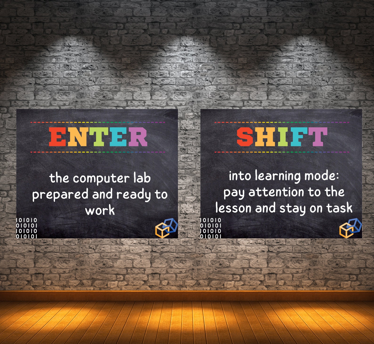 Computer Lab Poster Set of 6 Classroom Decor INSTANT - Etsy