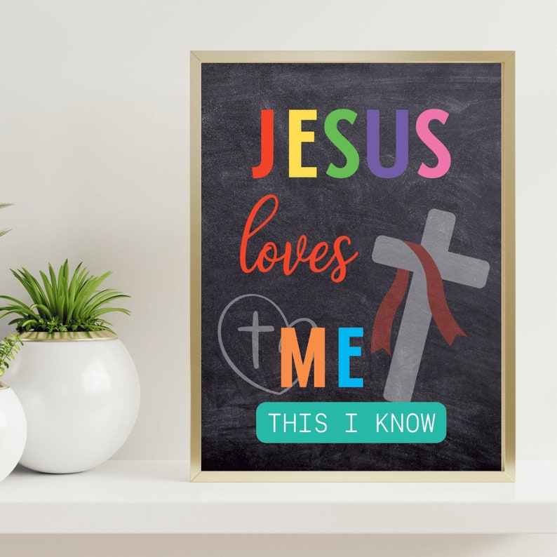 Sunday School Posters Kids Bible Songs Print Sunday School Teacher Gift ...