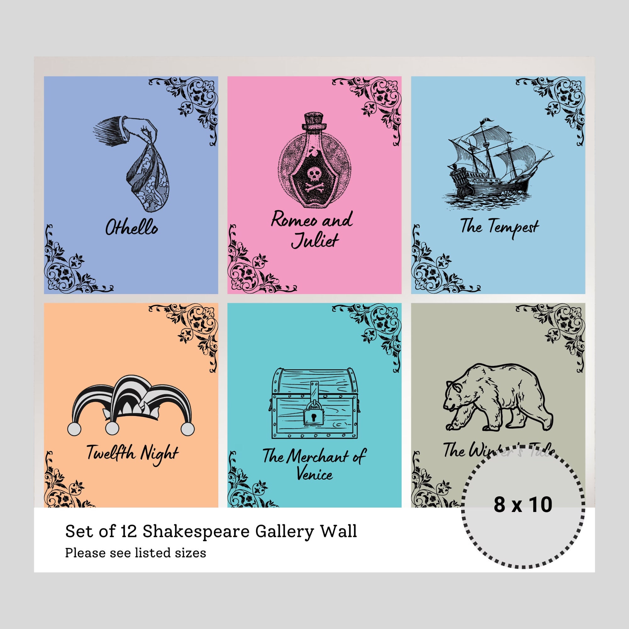 Literary Poster Pack, English Literature Sign, School Decor ...