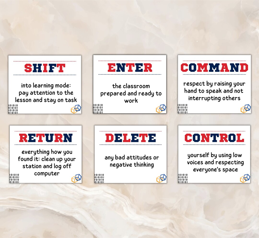 Classroom Poster Set of 6 Classroom Decor INSTANT DOWNLOAD - Etsy