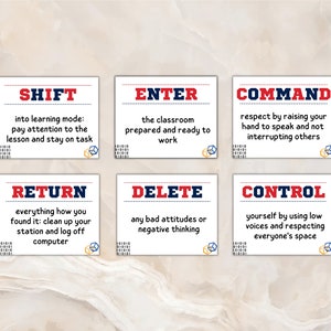 Classroom Poster Set of 6 Classroom Decor INSTANT DOWNLOAD - Etsy