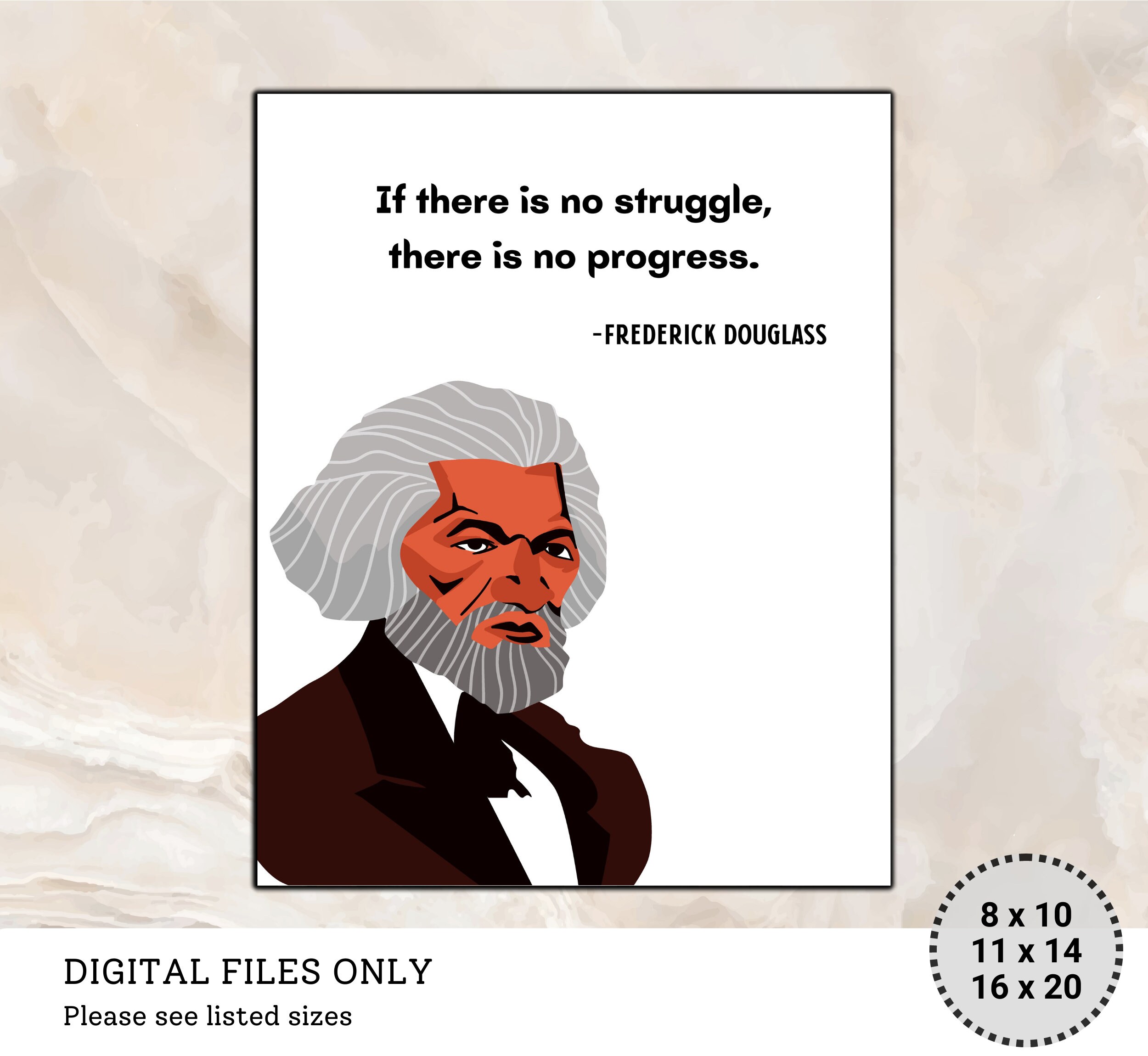 African American School Poster Classroom Wall Art Frederick - Etsy