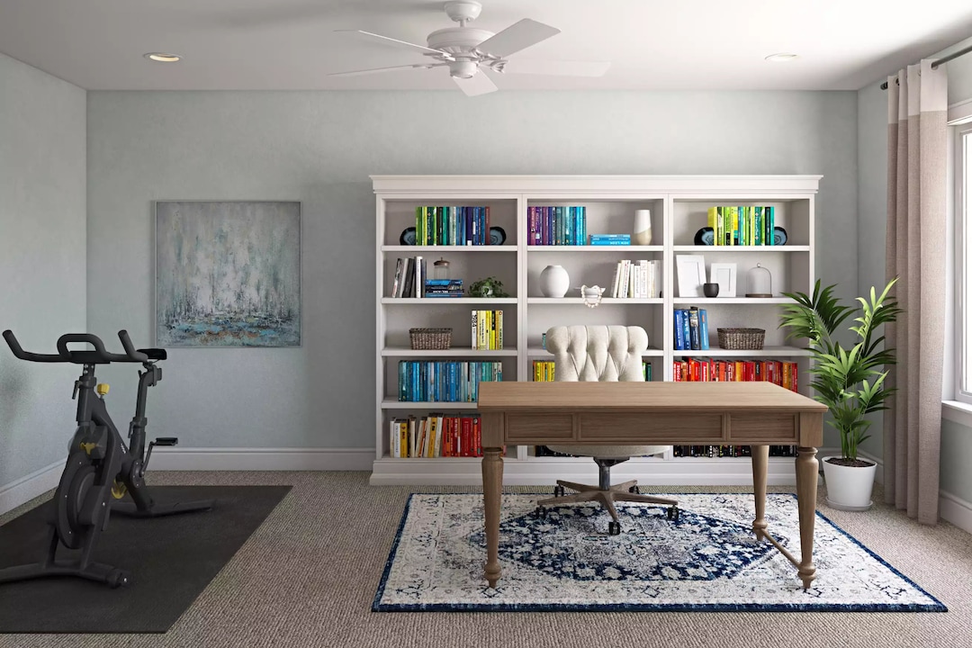 Zoom Background, Digital Green Screen, Home Office Backdrop, Online ...