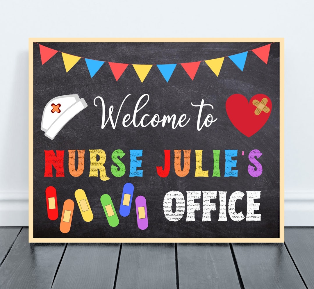 PERSONALIZED School Nurse Door Sign Pediatric Nurse Door - Etsy