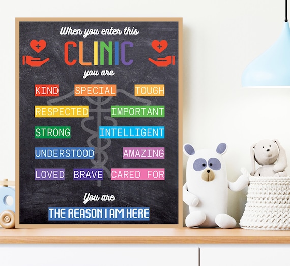 Printable School Health Office Poster Pediatric Clinic Decor - Etsy
