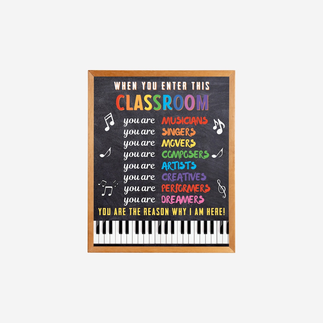 Music Teacher Classroom Printable Poster, Classroom Decor, Music ...