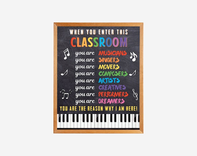 Music Teacher Classroom Printable Poster, Drama Teacher Performing Arts ...