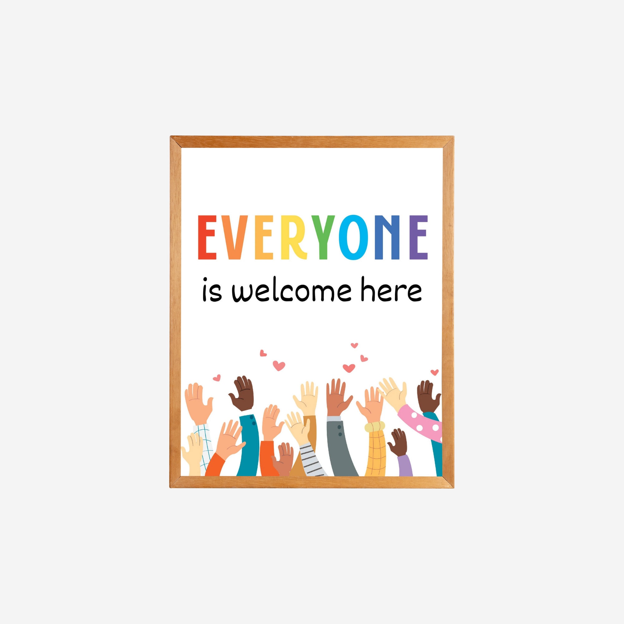 Everyone is Welcome Here Poster, Sign School Counselor Office, Decor ...