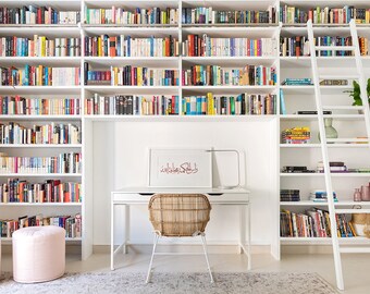 Bookcase Teams Background - Etsy