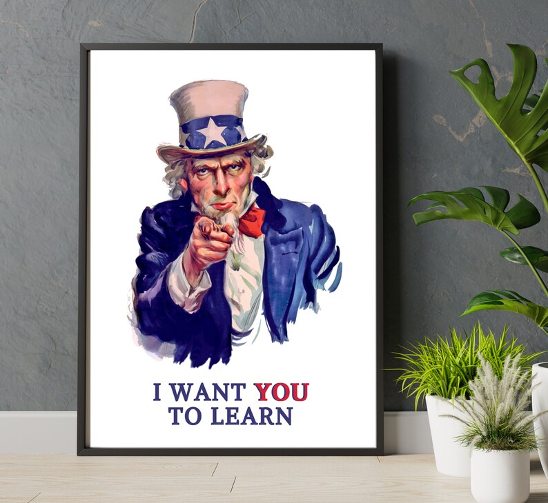 PRINTABLE Classroom Poster I Want You to Learn INSTANT - Etsy