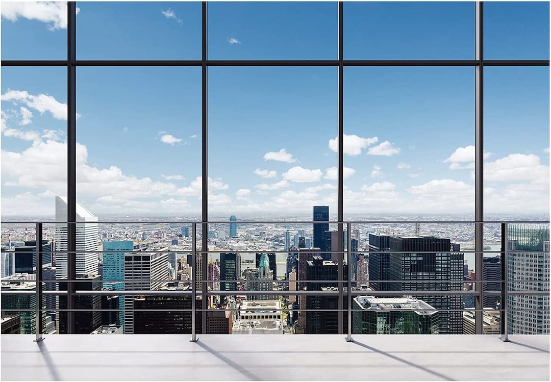 Zoom Virtual Background, Window Backdrop, Office Background, Realistic ...