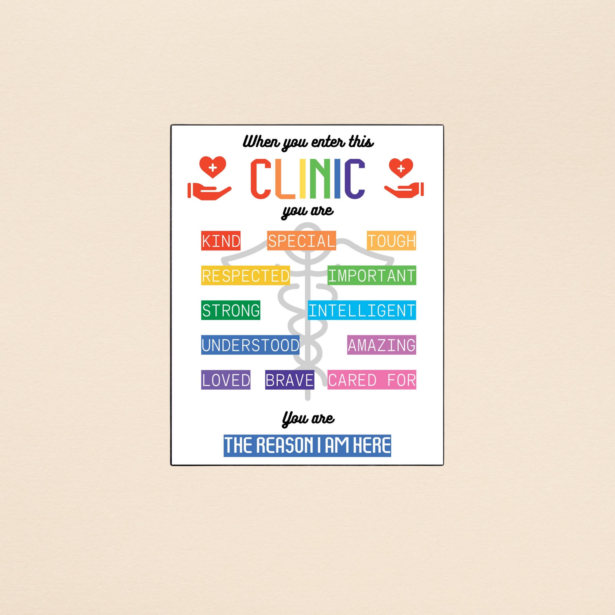 Printable School Health Office Poster, Pediatric Clinic Decor, Health ...