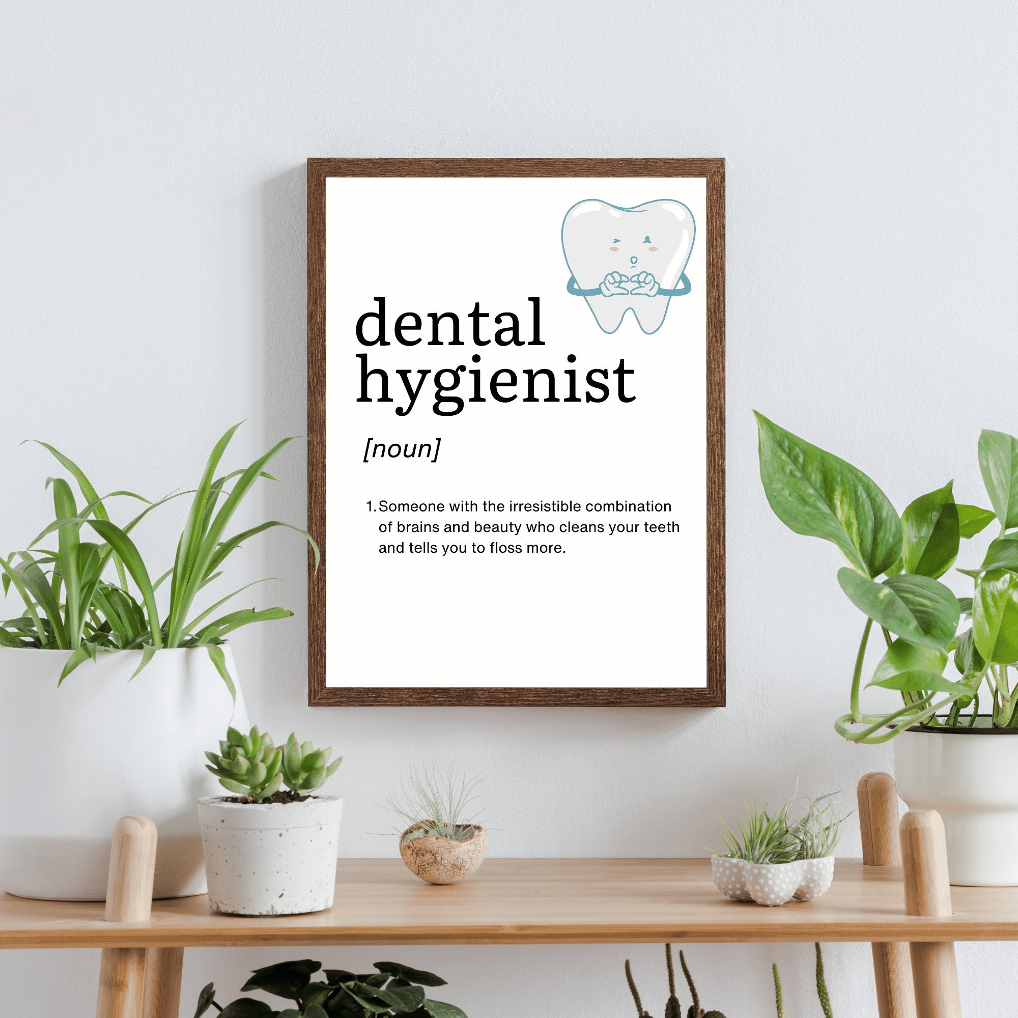 Dental Hygienist Definition Print, Dental Hygienist Gift, Dental ...