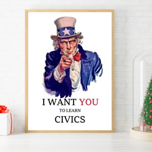 Printable Classroom Poster, Civics Class, History Teacher, Social ...