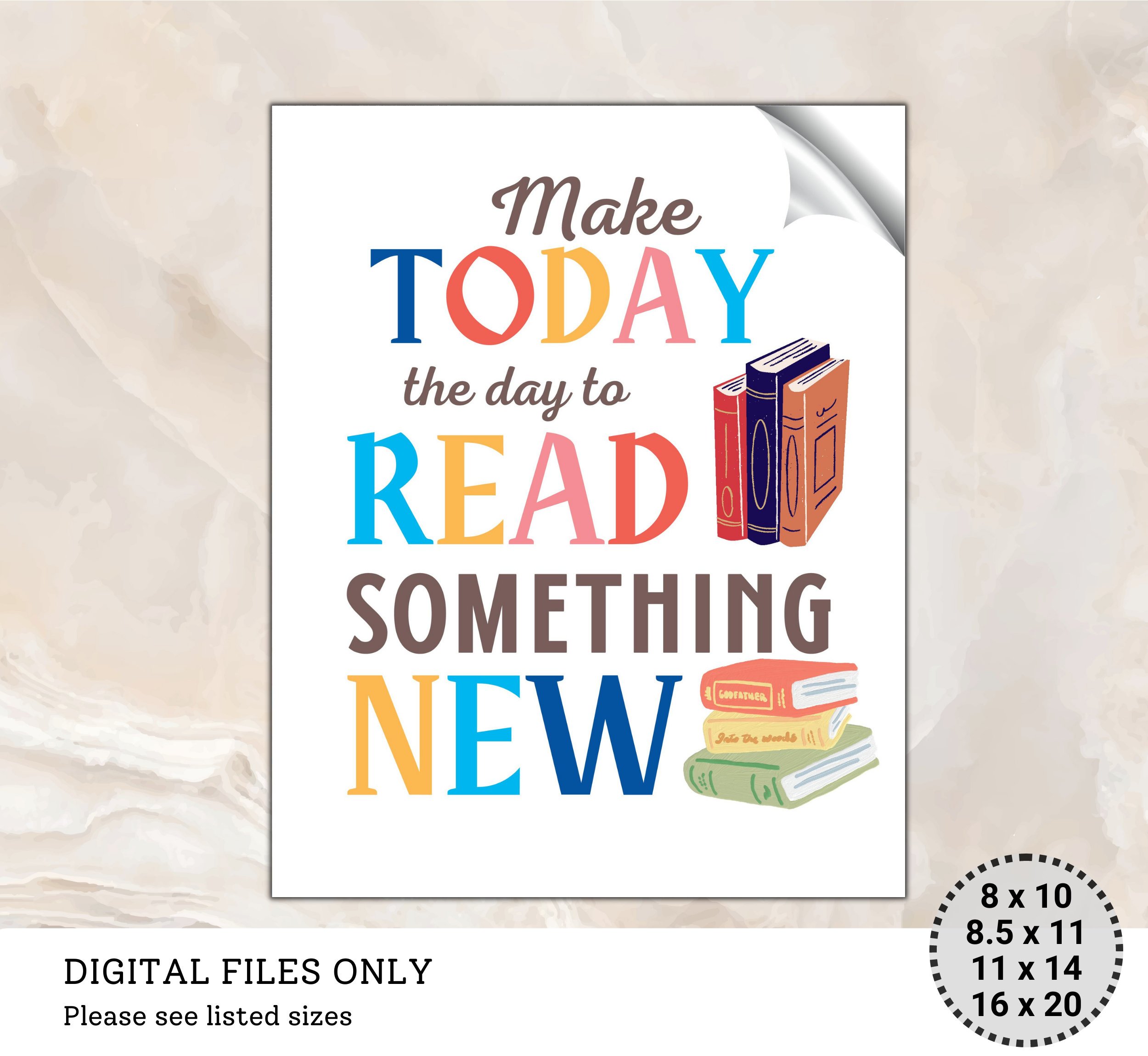 Read Something New Poster Reading Corner Classroom Posters - Etsy