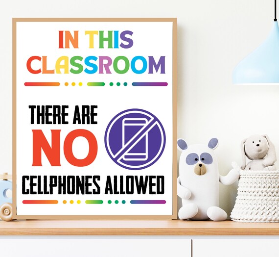 No Phone Allowed School Poster Classroom Decor Classroom - Etsy