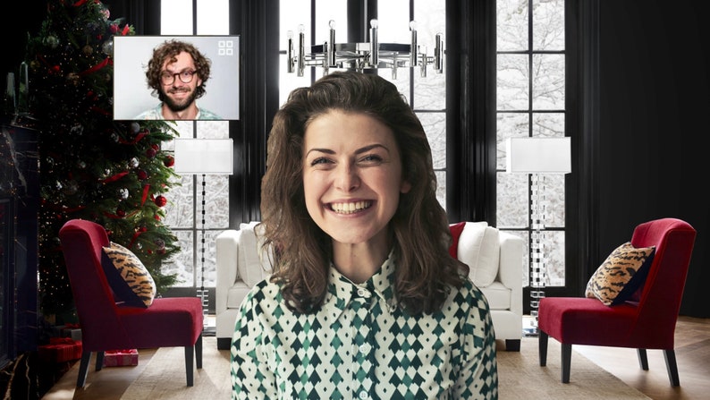 Zoom Background for Christmas Zoom Holidays Winter - Etsy