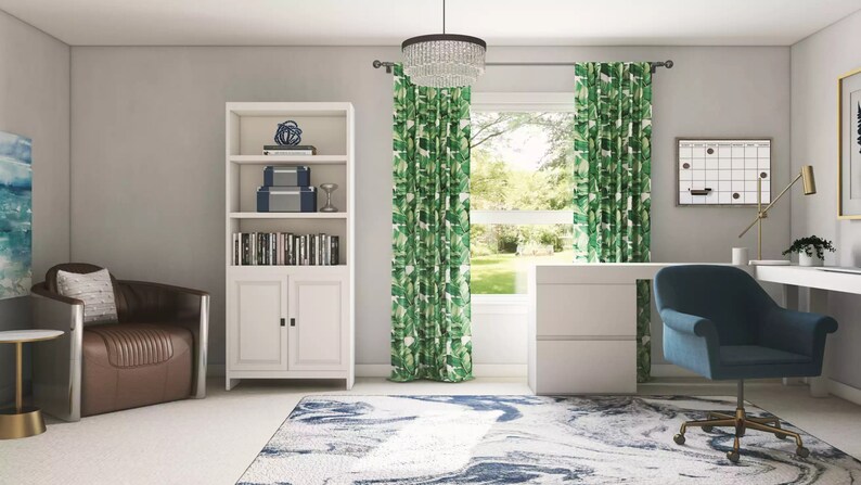 Zoom Background, Digital Green Screen, Home Office Backdrop, Online ...