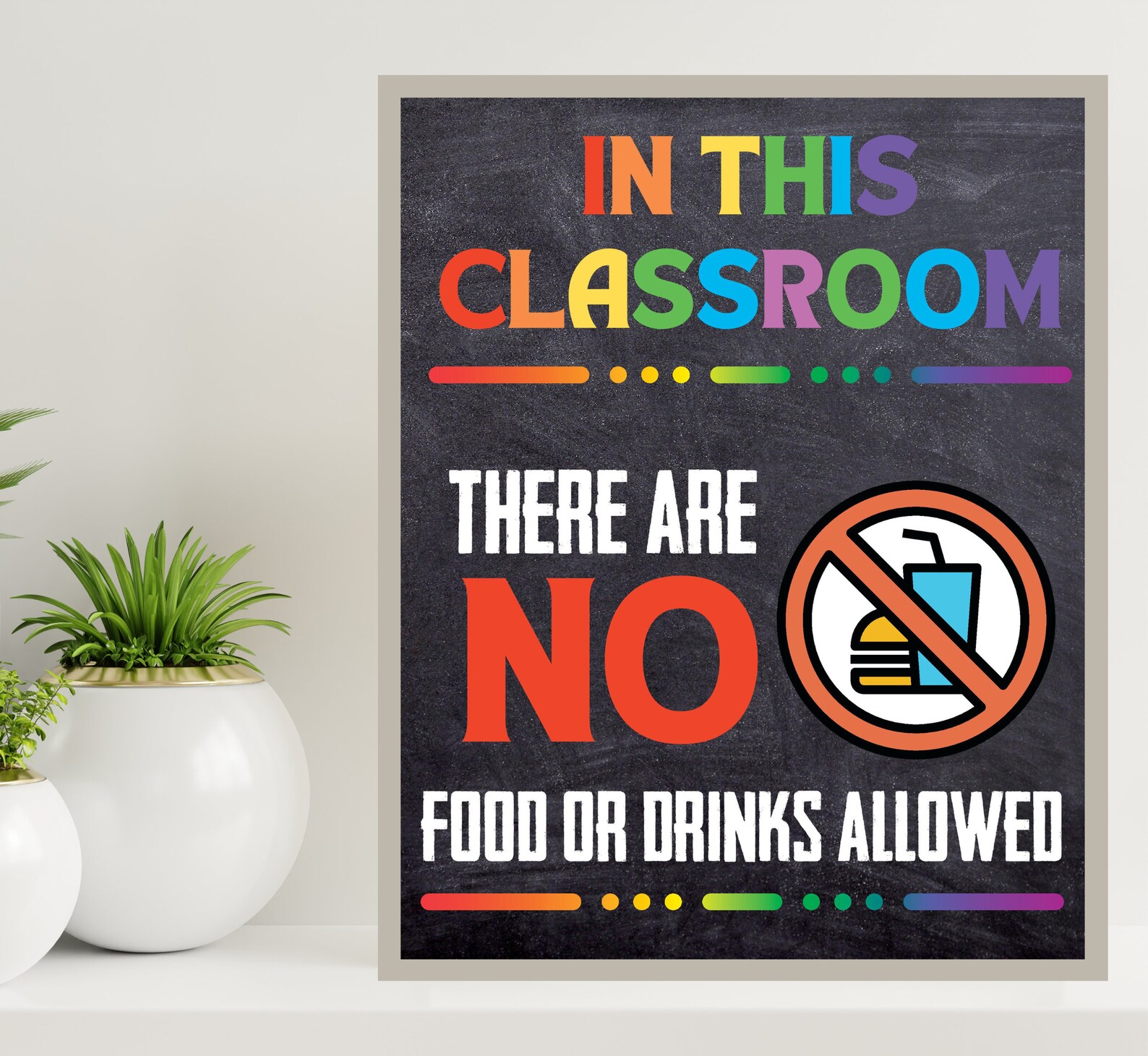 Classroom Poster Teacher Rules Teacher Poster No Food or - Etsy